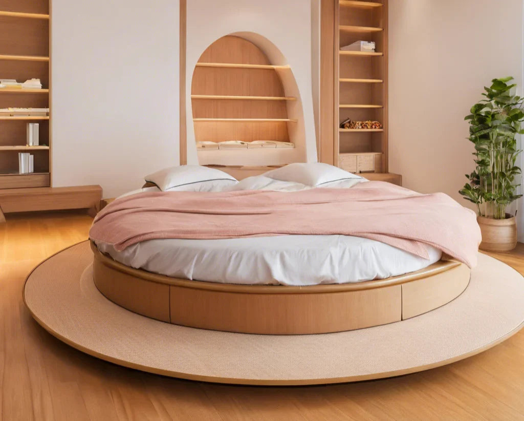 Custom Round Platform Beds Are a Luxurious Bedframe Option